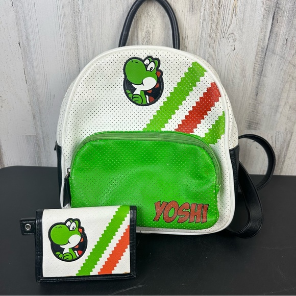 Nintendo | Bags | Super Mario Yoshi Backpack Wallet | Poshmark